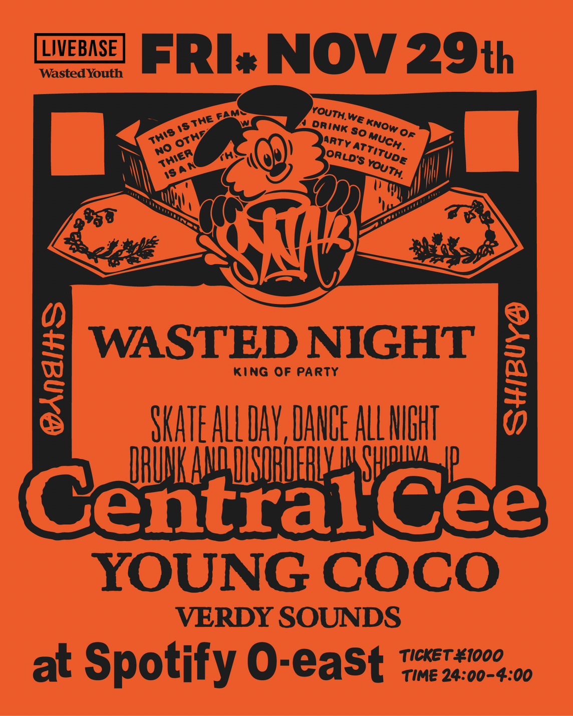 Wasted Night | Spotify O-EAST・O-WEST・O-Crest・O-nest